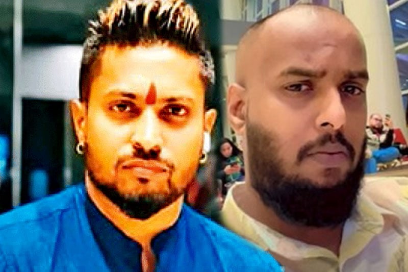 Kehelbaddara Padme and Commando Salintha, who were captured in Malaysia ...